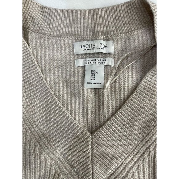 Rachel Zoe | Sweaters | Rachel Zoe 0 Extra Fine Merino Wool Beige L ...